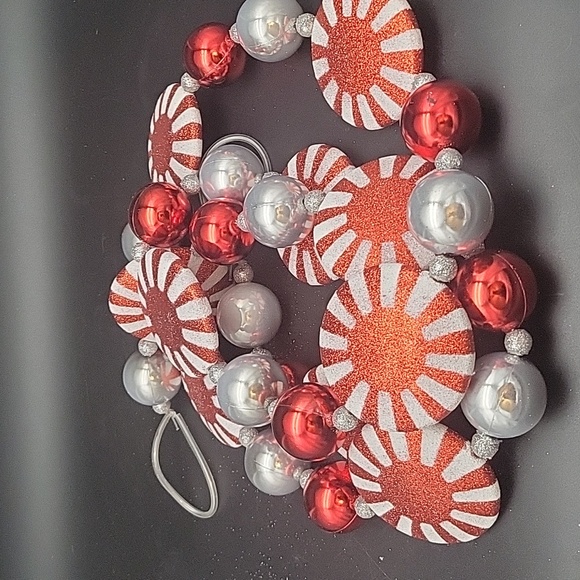 unbranded | Holiday | Two Glitter Sparkly Red And White Peppermint ...